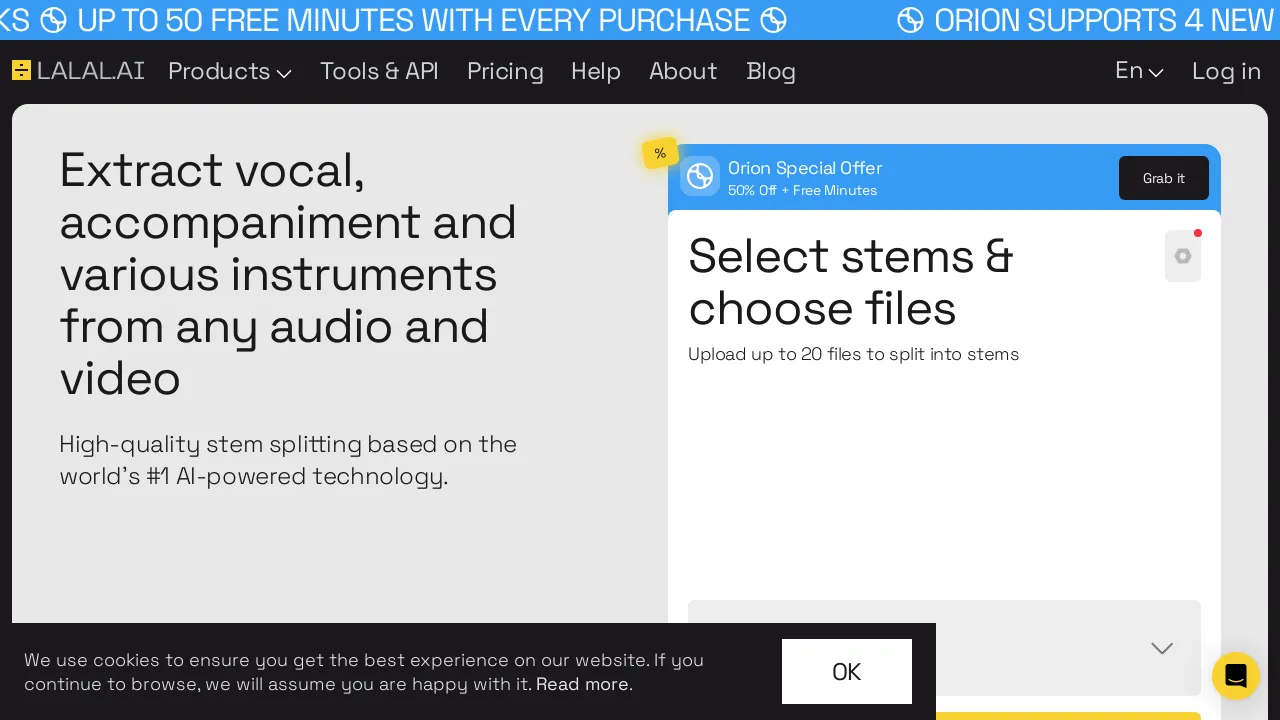 LALAL.AI Orion - BestofAI